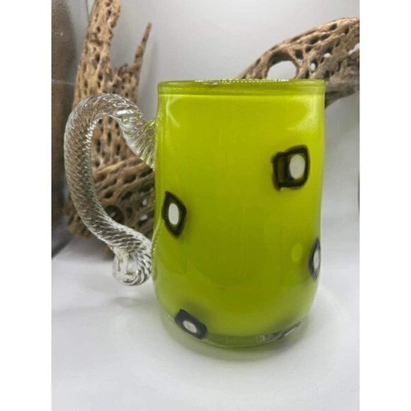 Vintage | Dining | Artist Hand Blown Art Glass Beer Mug Signed | Poshmark